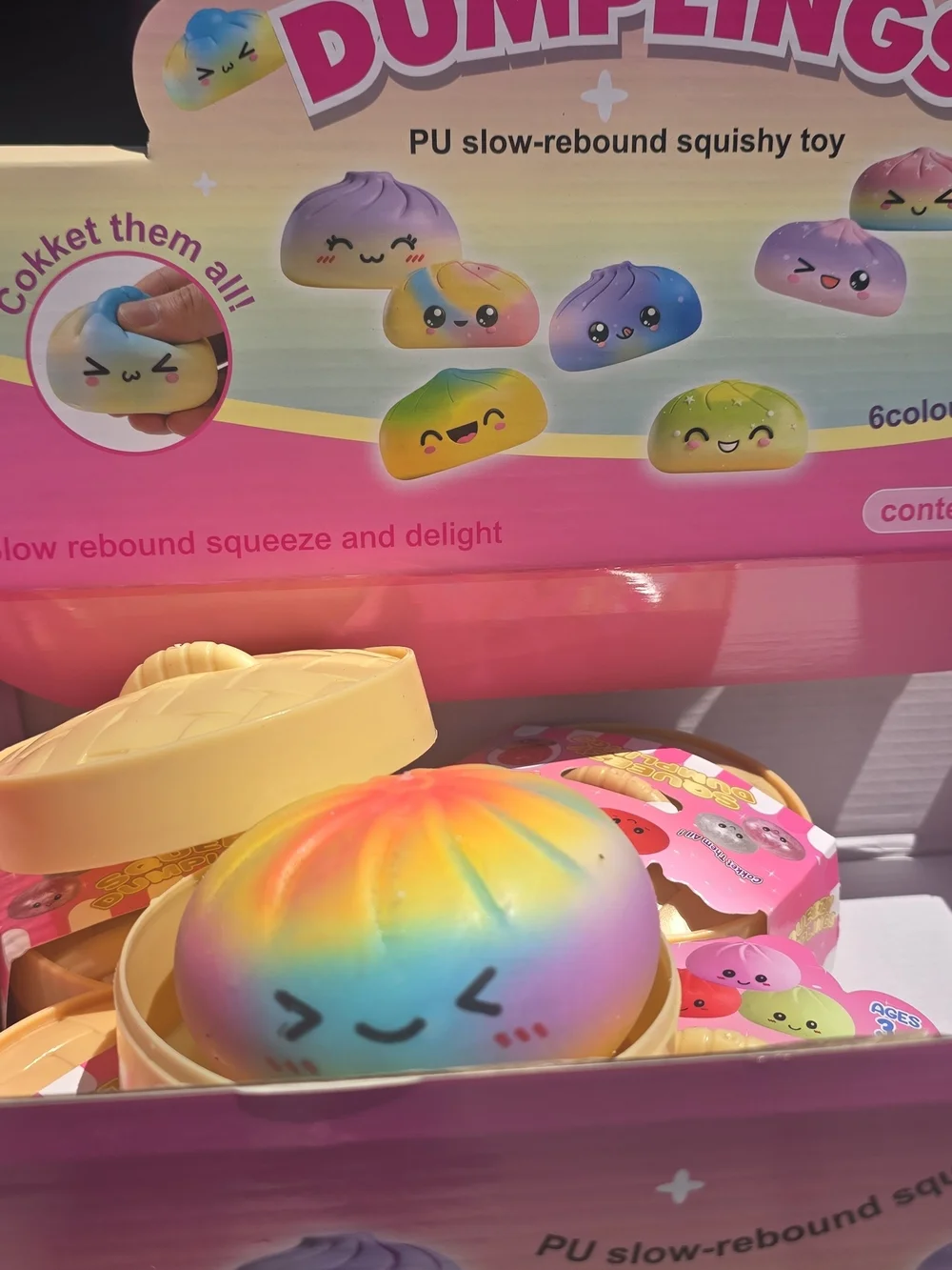 Toys | Squeezy Dumplings Rainbow Squishy Kids Viral Rare Toys Random ...